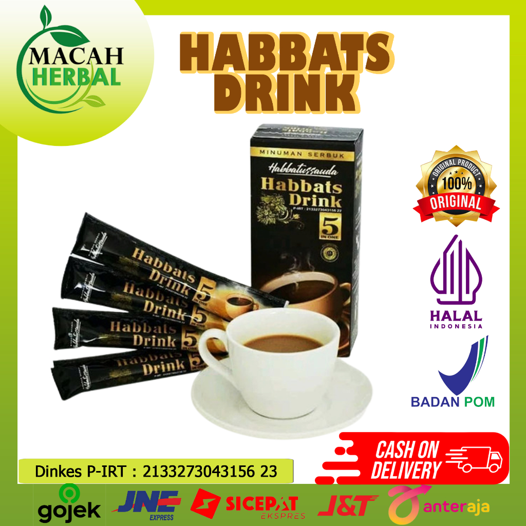 Jual HABBATS DRINK 5 IN 1 ISI 10 SACHET ORIGINAL BPOM HALAL | KOPI ...