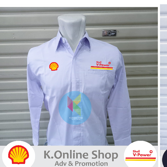 Jual kemeja shell V power Seragam Shell V power Baju Shell V Power ...