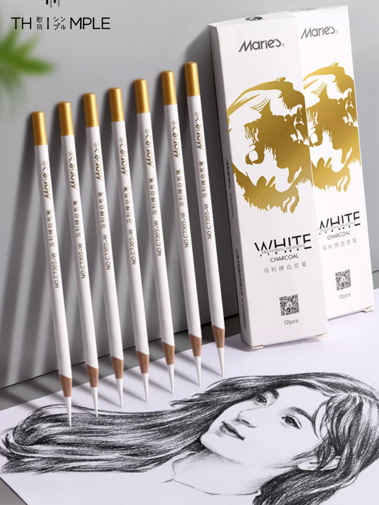 Jual Maries CHACOAL SKETCH PENCILS /Charcoal Pencil Sketch Pensil ...