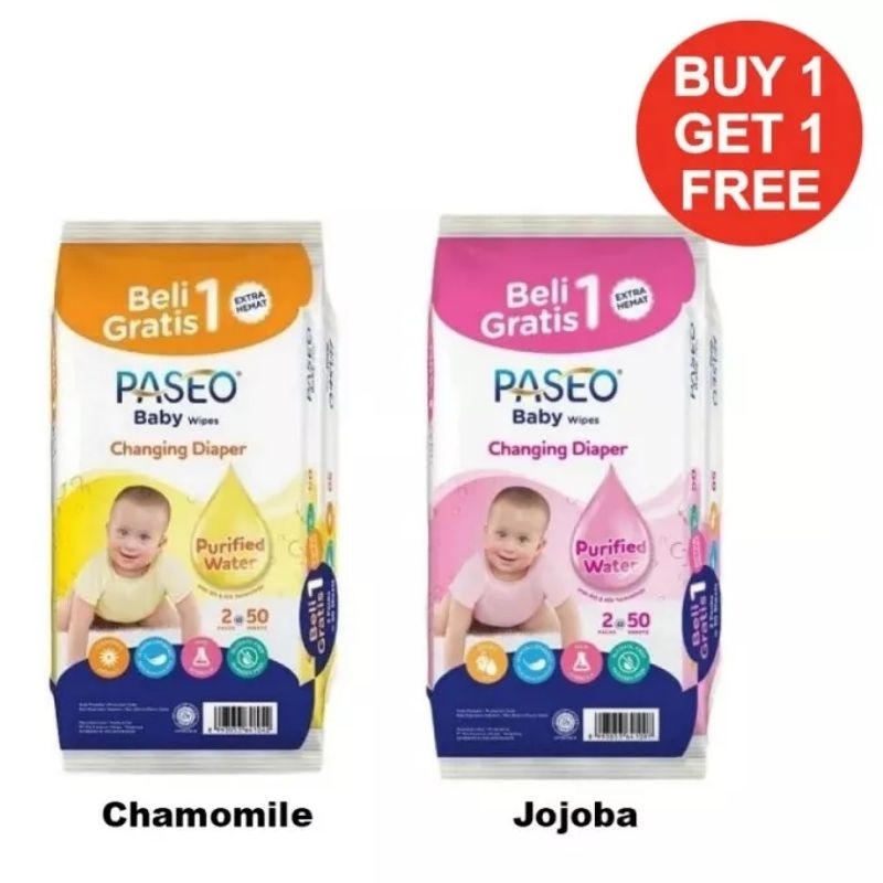 Jual tisue basah paseo baby isi 50 sheet | Shopee Indonesia