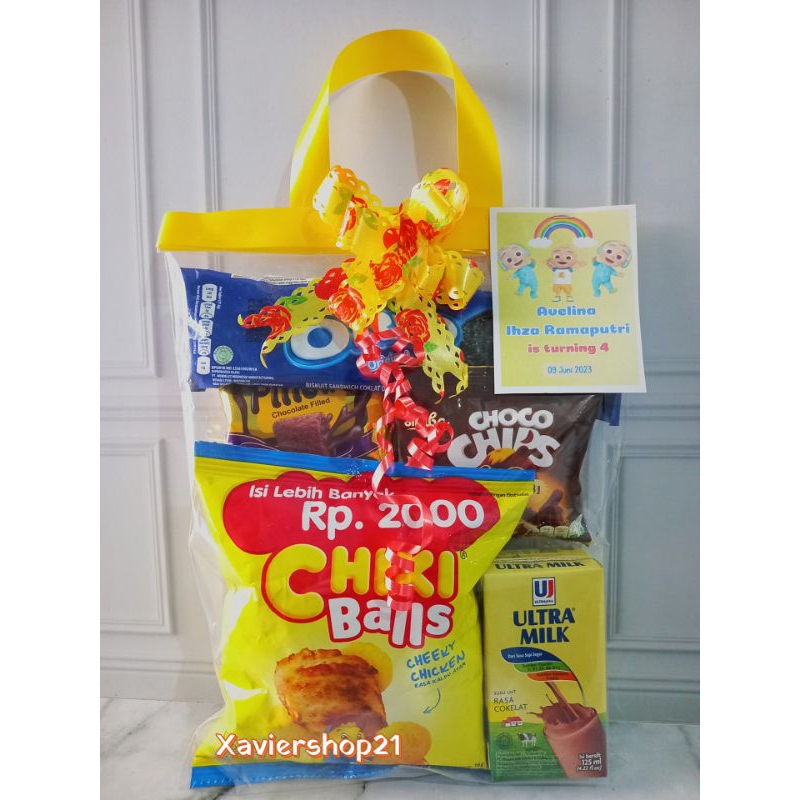 Jual Paket snack ultah anak SIMPLE MURAH CANTIK + FREE CARD | Shopee ...