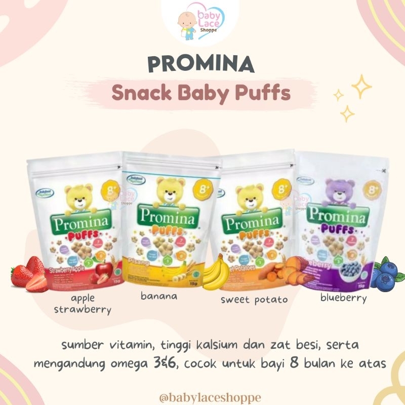 Jual Promina Puff Snack Bayi / Snack Puff Bayi / Cemilan Bayi 15gr ...