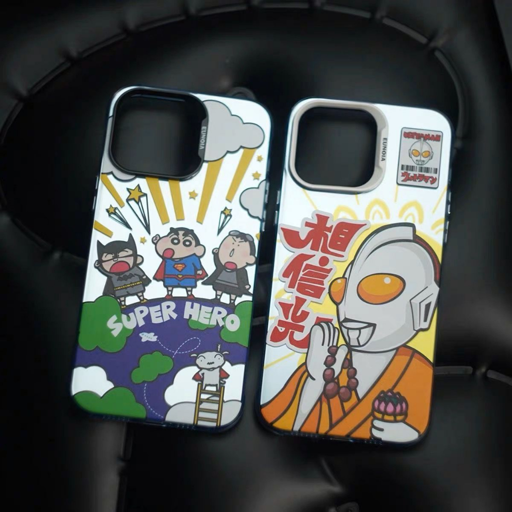 Jual CASING SHINCHAN METAL GLOSSY ULTRAMAN IPHONE 11 12 13 14 PRO MAX ...