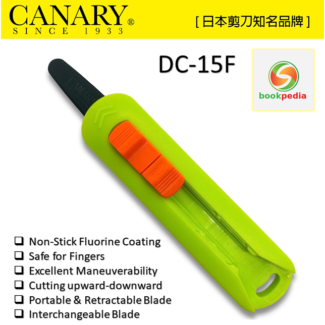 Jual Original Japan CANARY Box Cutter DC-15F for Package (Pisau karton ...