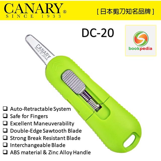 Jual Original Japan CANARY Box Cutter DC-20 for Package (Pisau karton ...