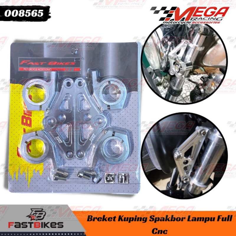 Jual Breket Kuping Lampu Depan CNC A 31 As 33 Fastbikes Pangkon Lampu ...