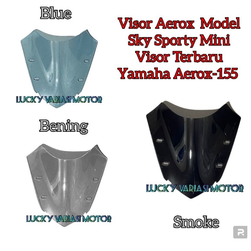 Jual Windshield Visor Aerox Model Terbaru Sky Sporty Mini Yamaha Aerox ...