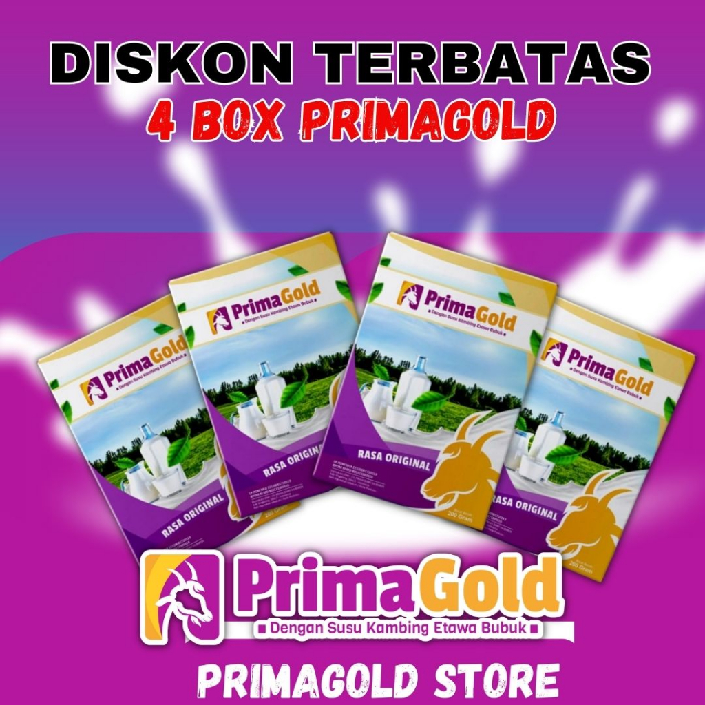 Jual 4 BOX SUSU ETAWA PRIMA GOLD ORIGINAL | Shopee Indonesia