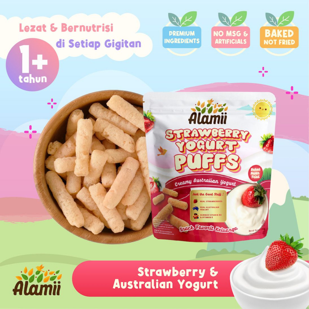 Jual Alamii Puffs, snack sehat untuk anak Snack MPASI Snack Bayi Snack ...