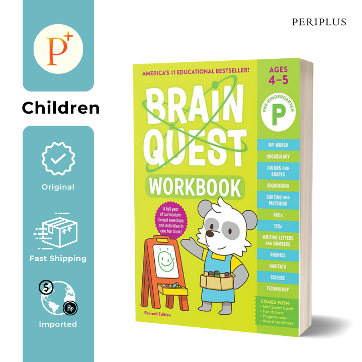 Jual Brain Quest Workbook: Pre-K Rev - 9781523517336 | Shopee Indonesia