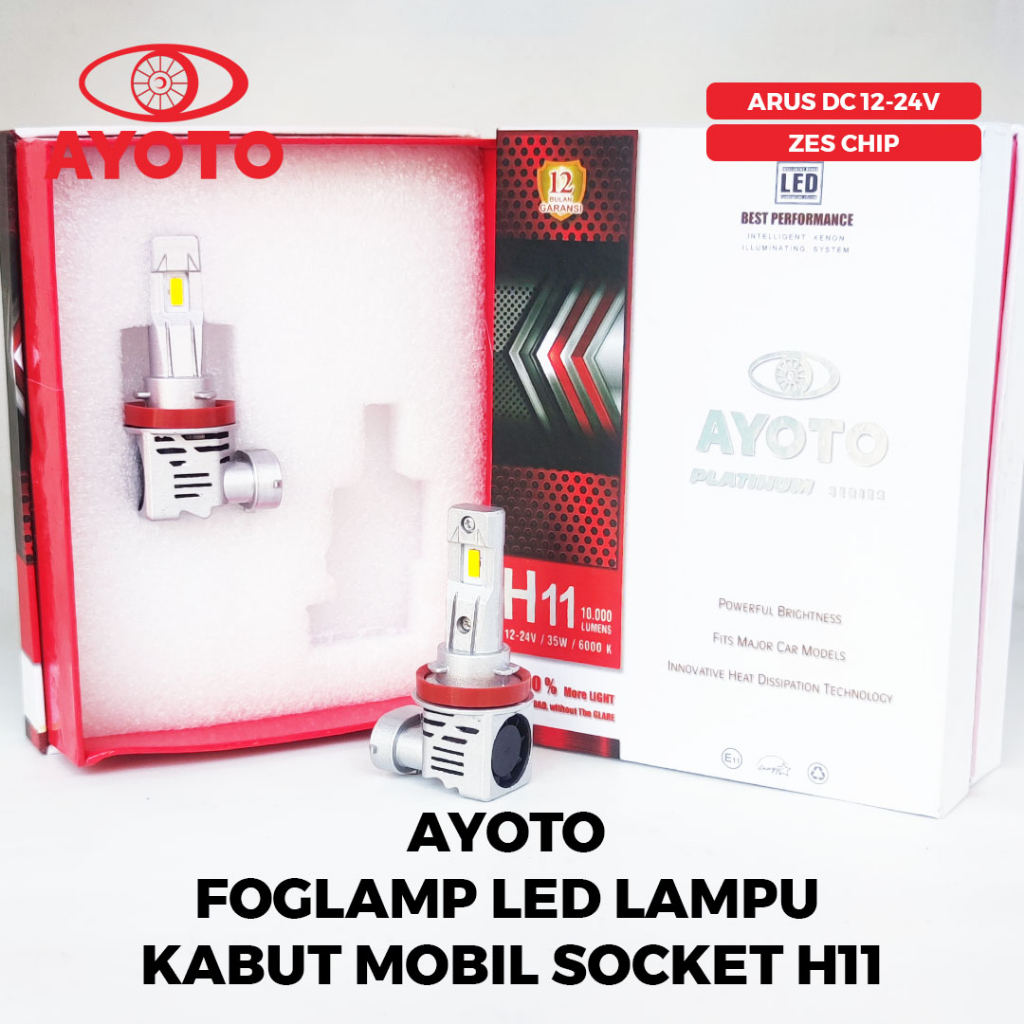 Jual AYOTO Lampu Kabut (Foglamp) A1H11 / A3H11 Led Mobil (Universal Untuk Mobil Socket H11 ...