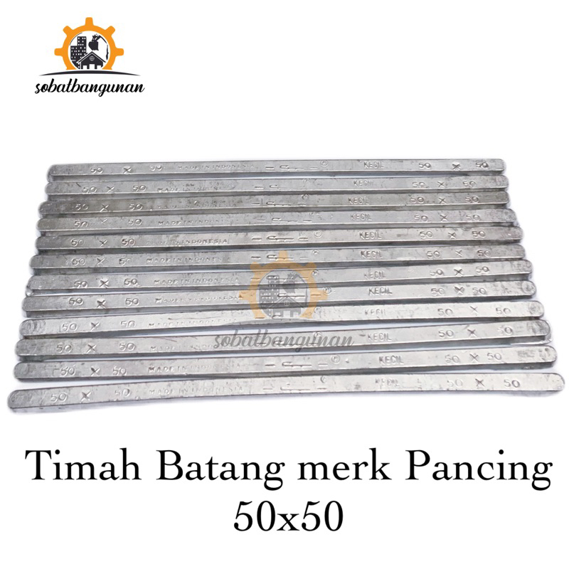 Jual Timah Batang 50x50 Merk Pancing / Timah Batangan Kecil / Timah ...