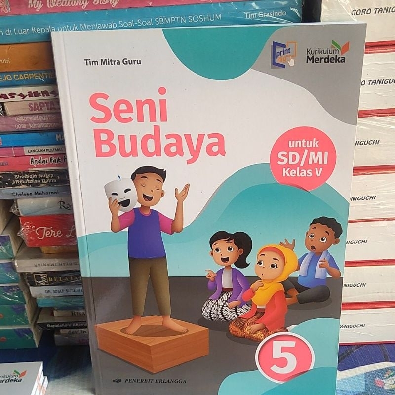 Jual buku original seni budaya untuk SD MI kelas 5 penerbit Erlangga kurikulum merdeka | Shopee ...