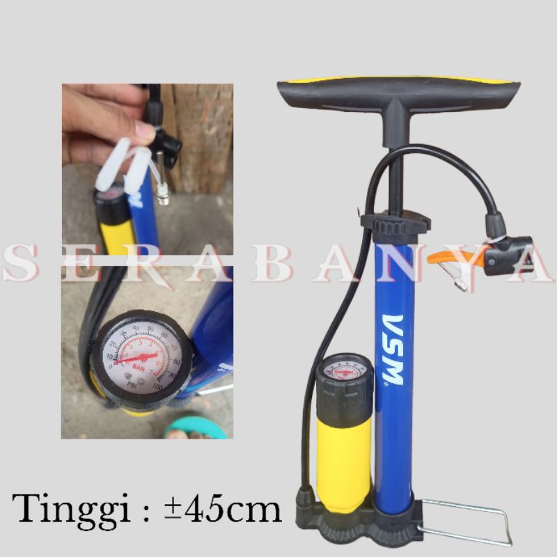 Jual Pompa Sepeda Tabung + Ampere ViPeR Hitam | BAN SEPEDA MOTOR MOBIL ...