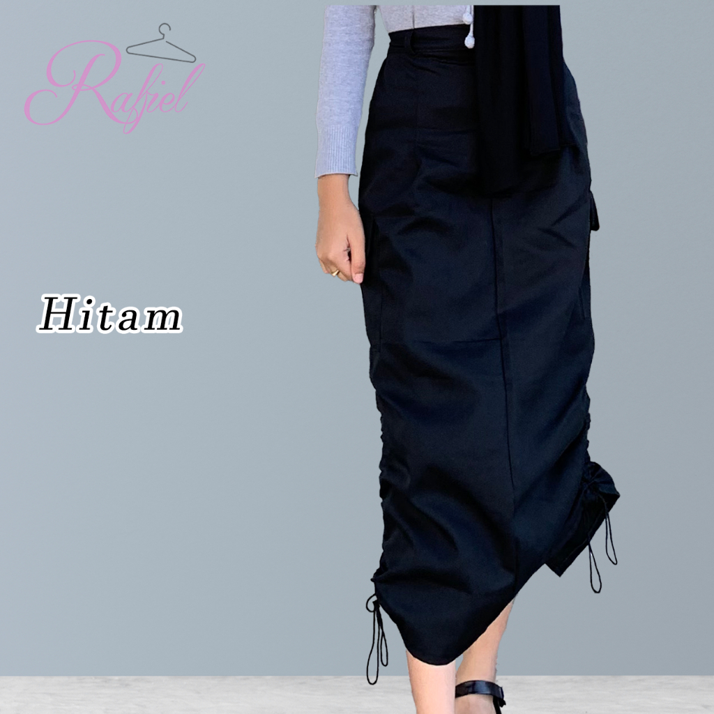 Jual Rafiel Rok Cargo Korean Style - Modis dan Praktis, Rok Kargo Serut ...