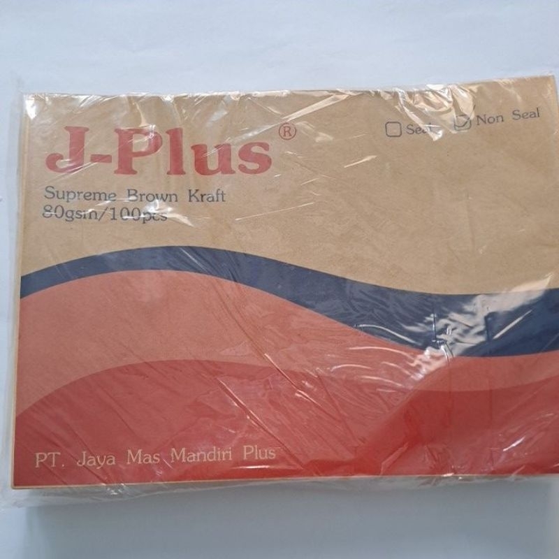 Jual Amplop Coklat Jplus 80gsm | Shopee Indonesia