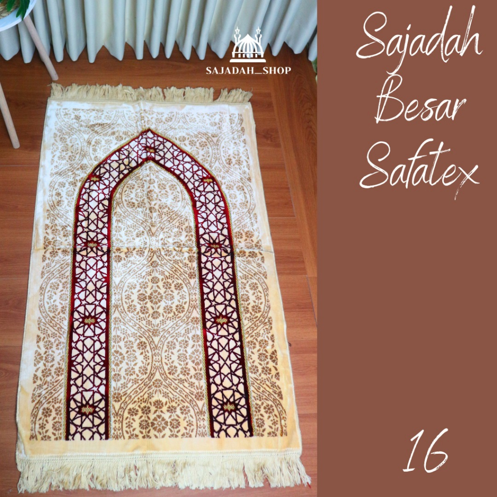 Jual (SUPER QUALITY) Sajadah Tebal Motif SafaTex Oleh-oleh Haji & Umroh ...
