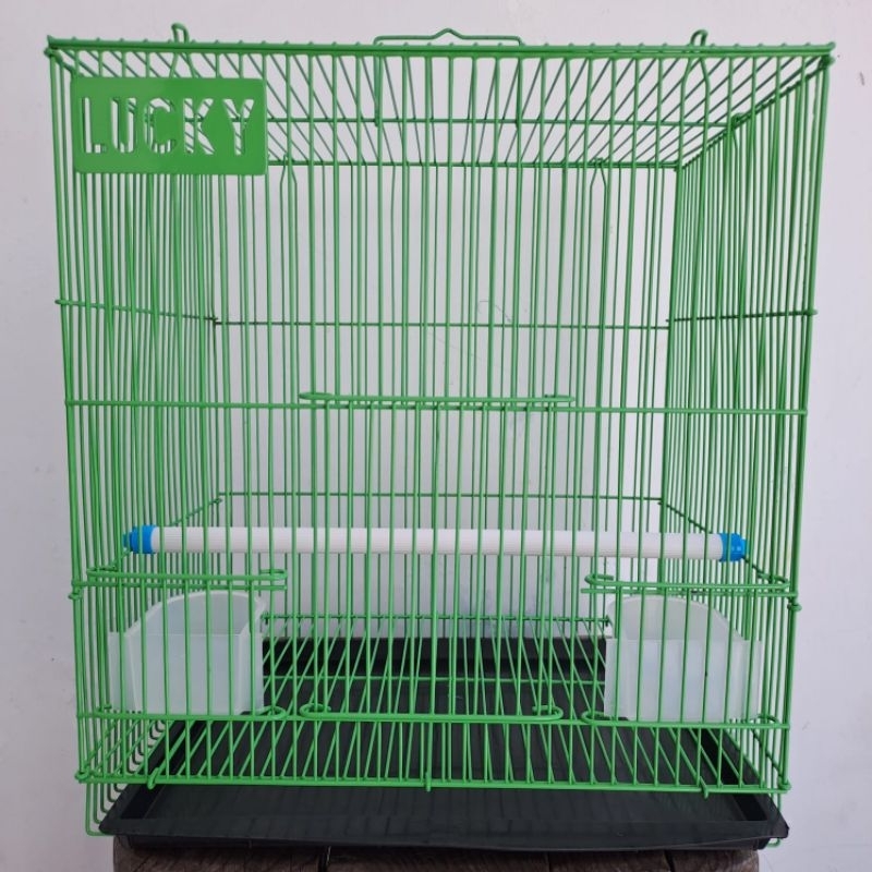 Jual KANDANG BESI LIPAT SIZE S MERK LUCKY UKURAN (30X30X25) MEREK ...