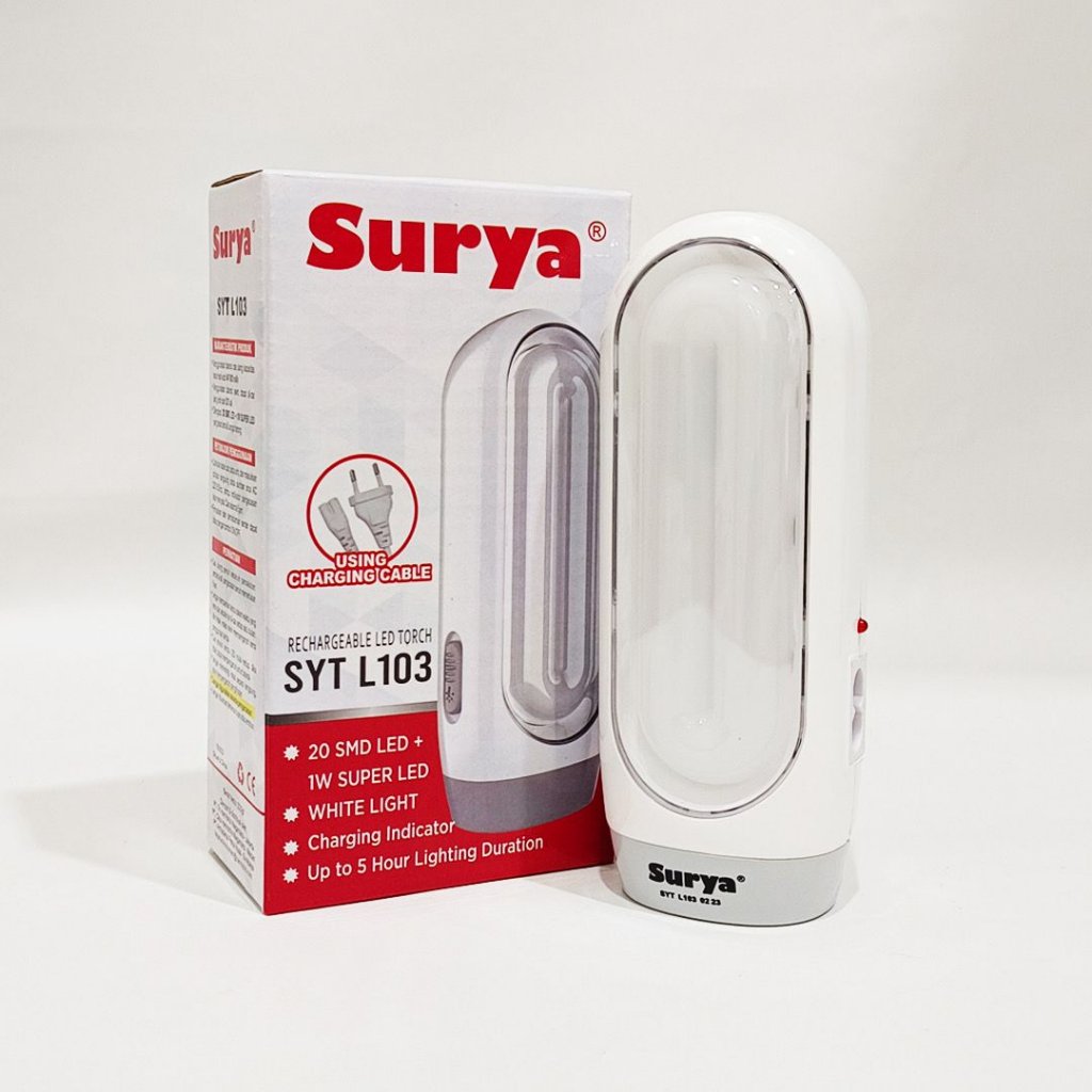 Jual Lampu Emergency LED SURYA Lampu Senter Charge LED SYT L103 SYT L 103 SYTL103 | Shopee Indonesia