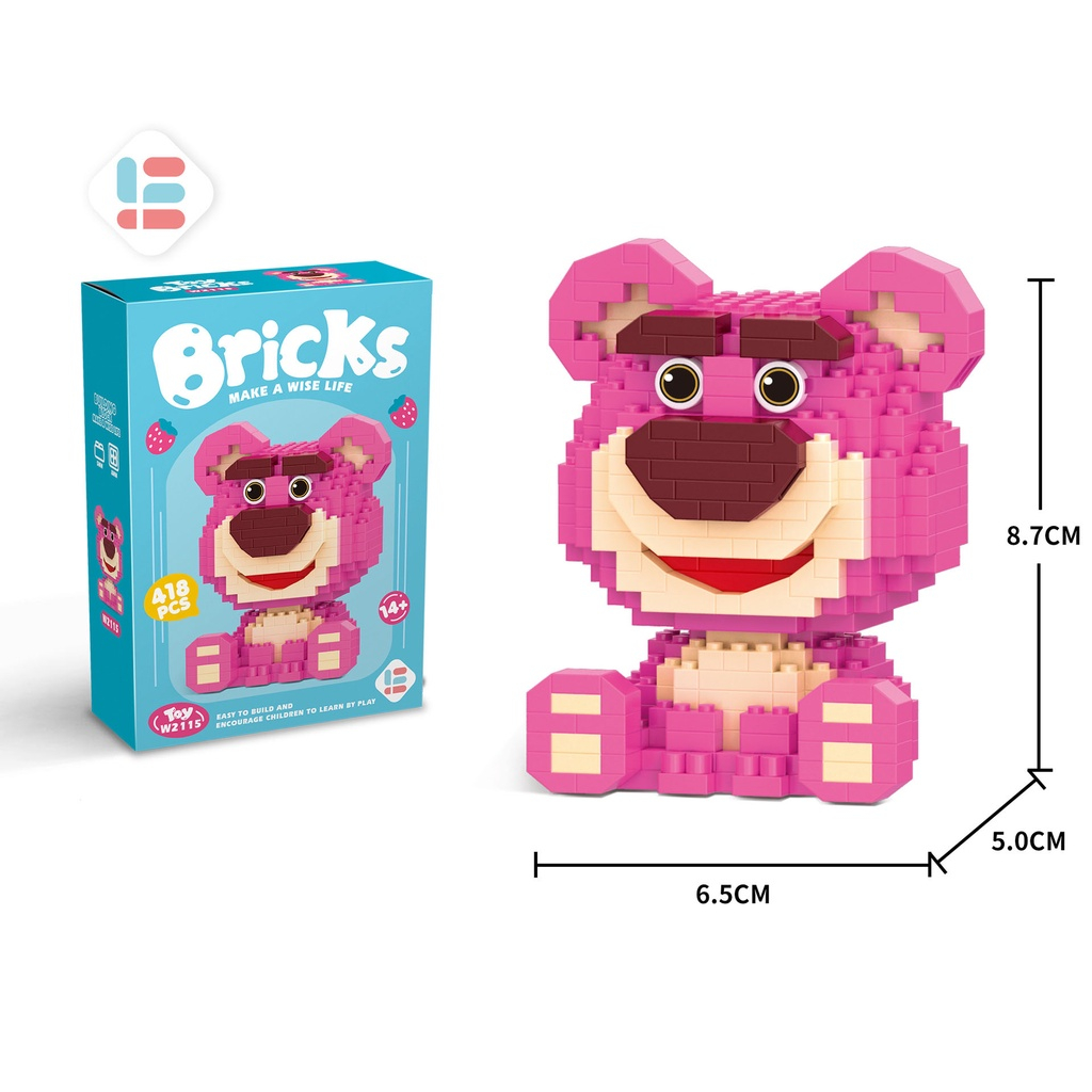 Jual Nano Block Lotso Balok Susun Mini Toys Model Kartun Building ...