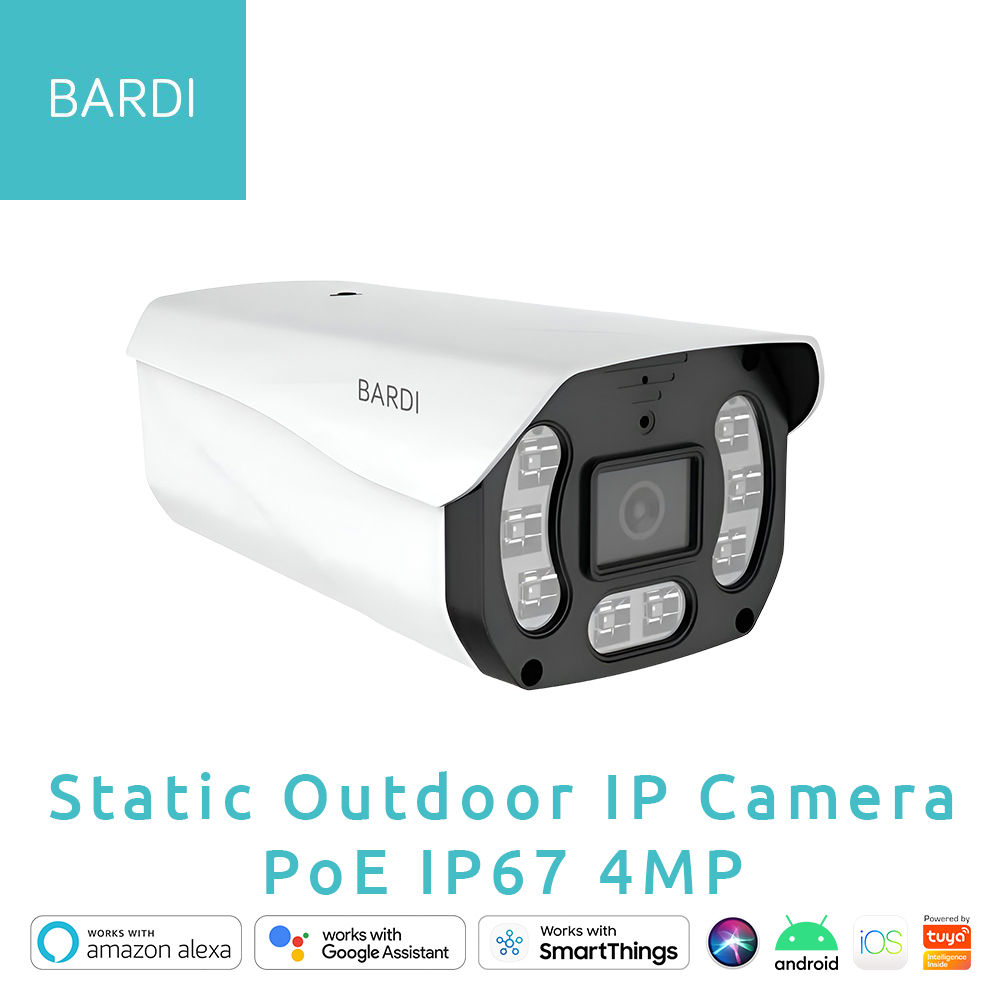 Jual BARDI IP Camera Static Outdoor PoE 4MP PoE Smart WiFi CCTV IP67 ...
