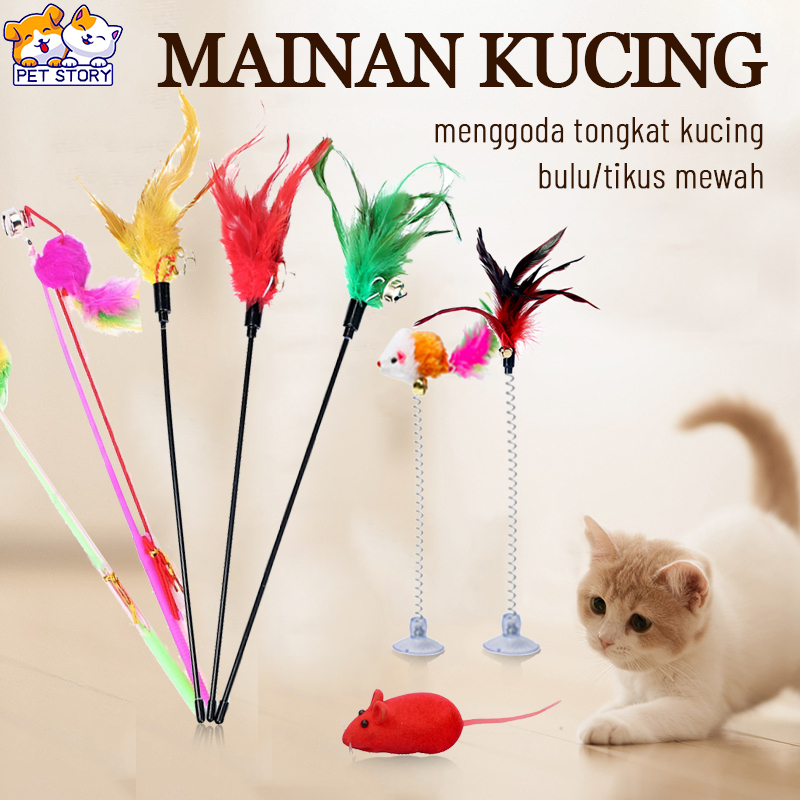 Jual Mainan Kucing Tongkat Tikus Mainan Kucing Bulu Menggoda tongkat ... Jual Mainan Kucing Tongkat Tikus Mainan Kucing Bulu Menggoda tongkat ...