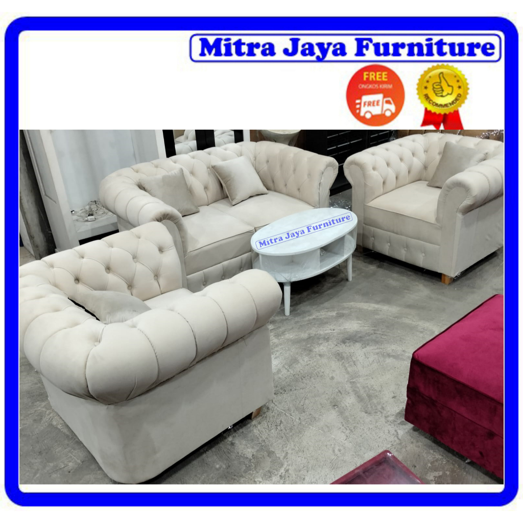 Jual SOFA CHESTERFIELD 211/ SOFA MINIMALIS 211/ SOFA 211 | Shopee Indonesia