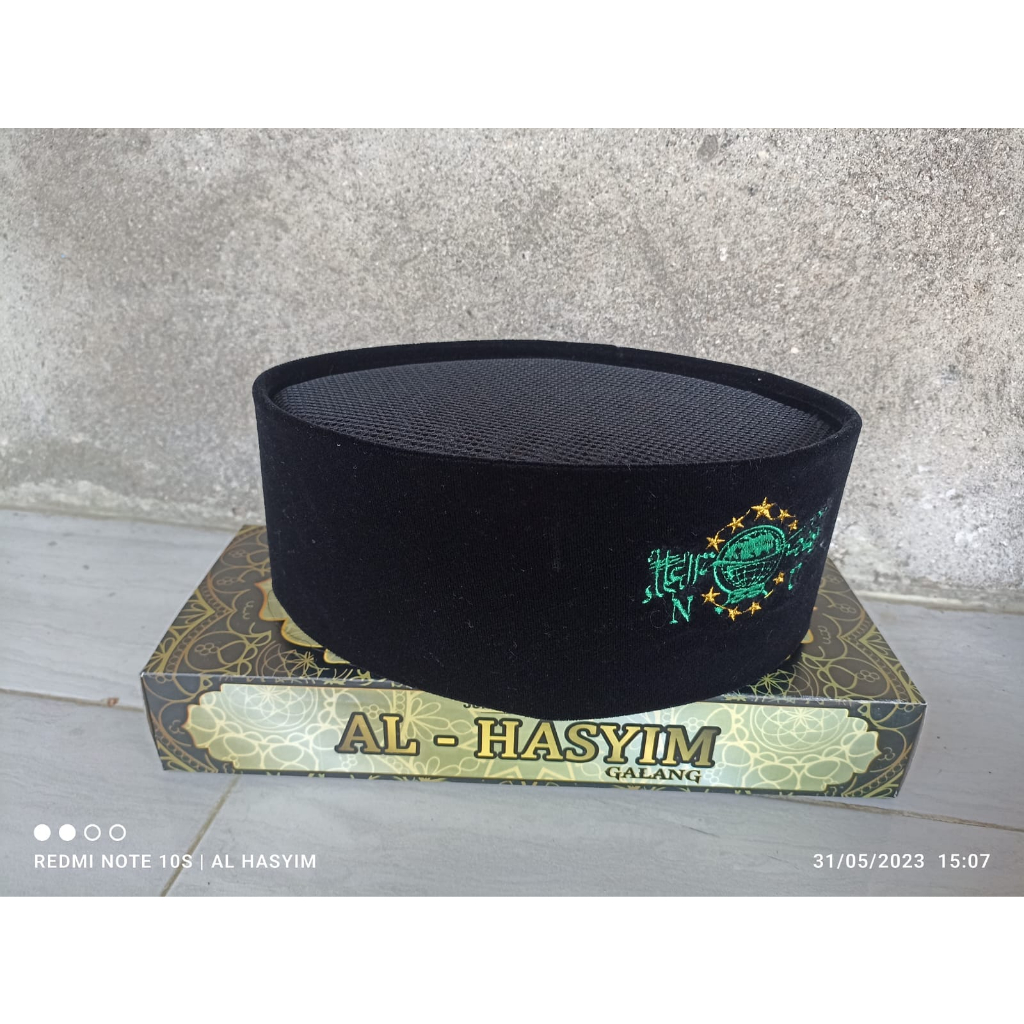 Jual Peci Hitam Full Ac Songkok Hitam Full Ac Bordir NU Berkualitas ...