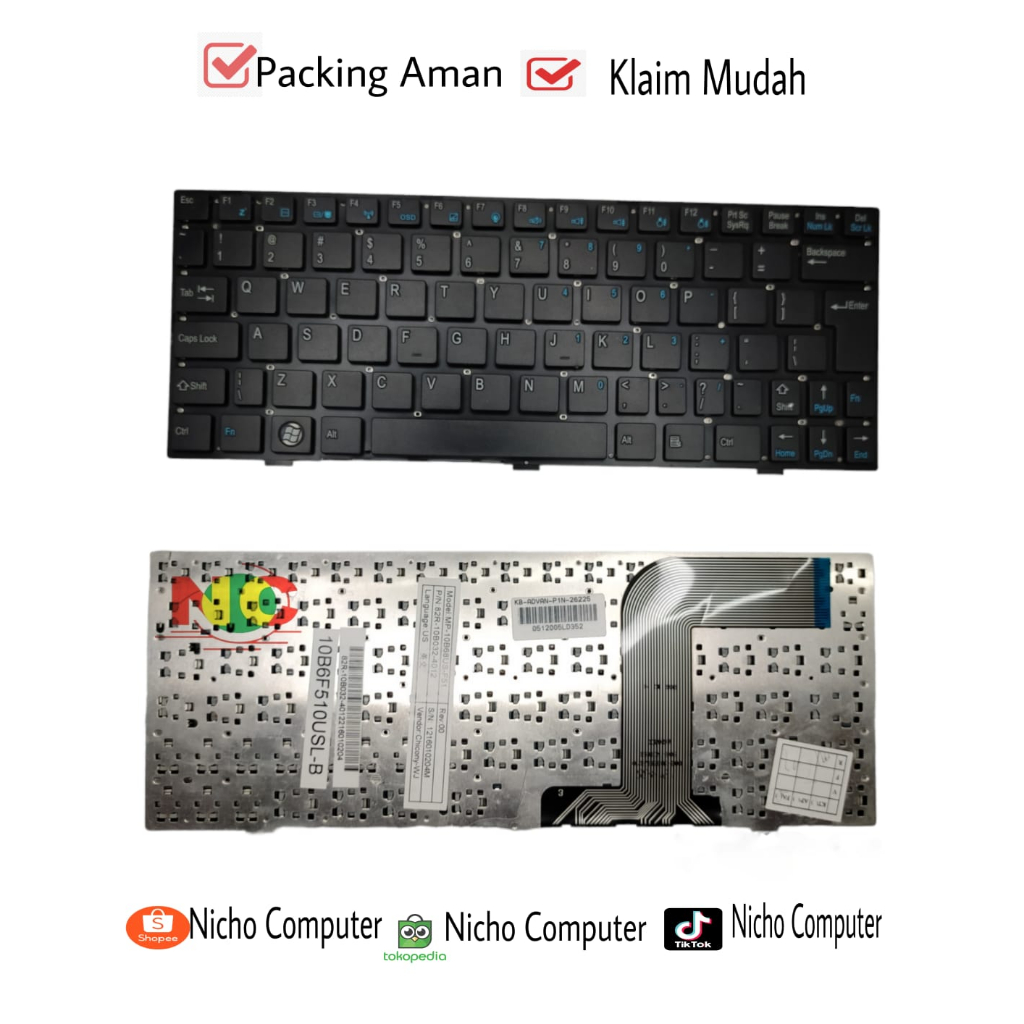 Jual KEYBOARD ADVAN VANBOOK P1N-26225 | Shopee Indonesia
