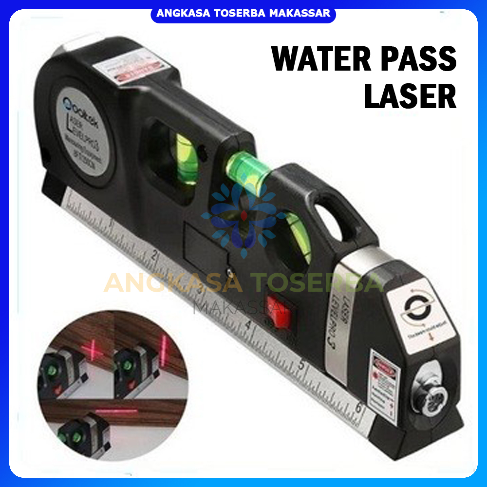 Jual Waterpass LASER Water Pass Penggaris Meteran Kemiringan Alat Ukur | Shopee Indonesia