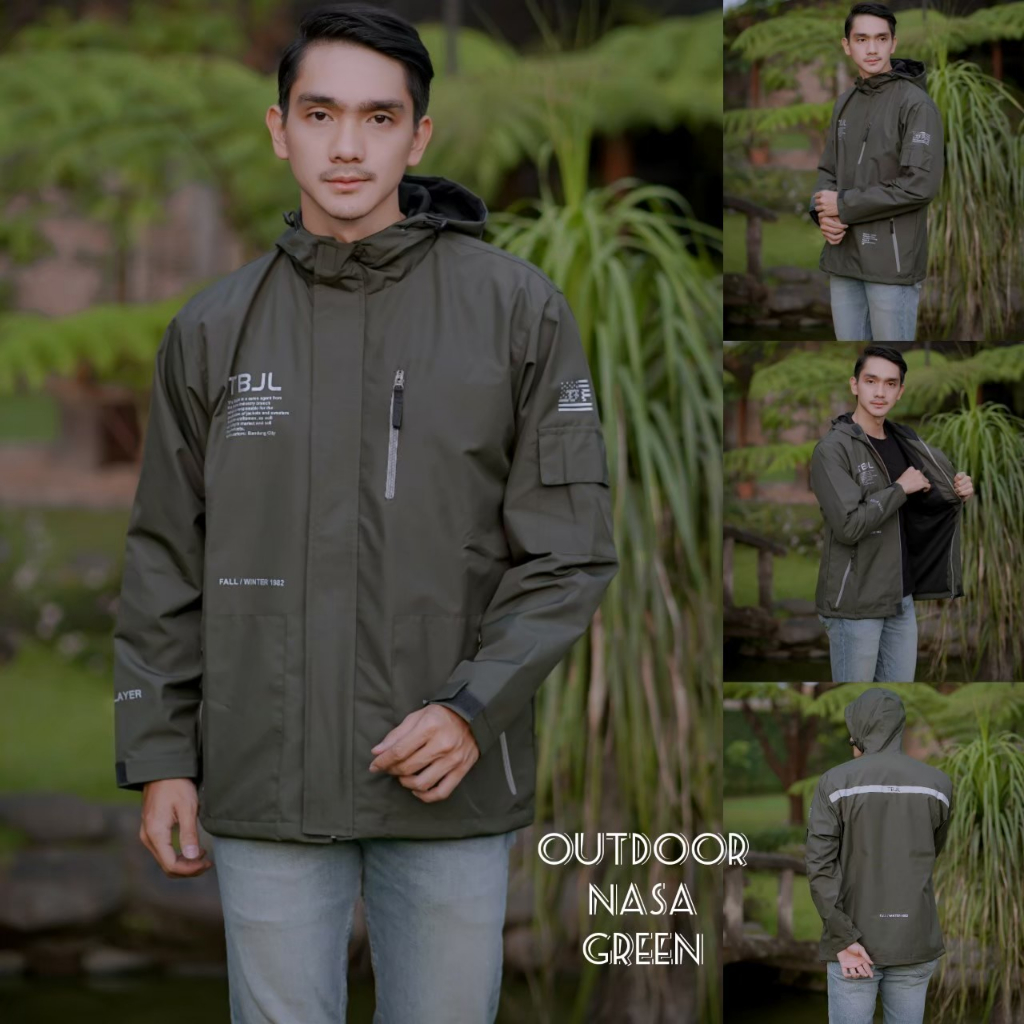Jual JAKET CAGOULE NASA CREAM - JAKET OUTDOOR NASA - JAKET PARKA SIMPLE ...
