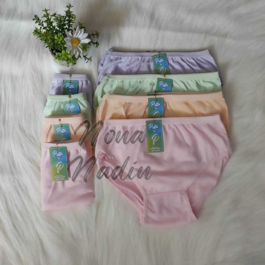 Jual Paket isi 6 pcs CD Prita Warna Muda Celana Dalam Wanita Dewasa Dan Remaja | Shopee Indonesia