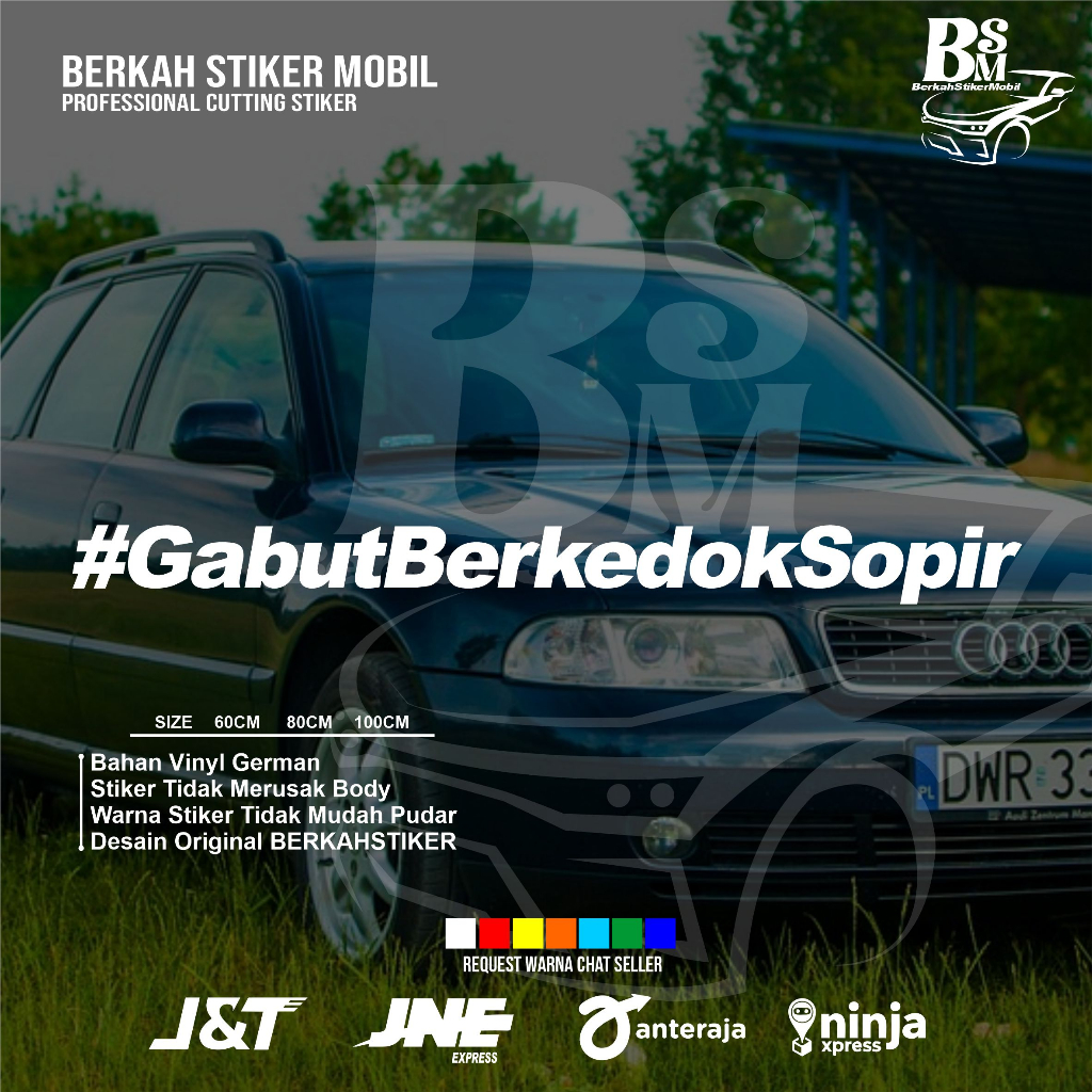 Jual Stiker sticker gabut berkedok supir stiker variasi kaca stiker ...