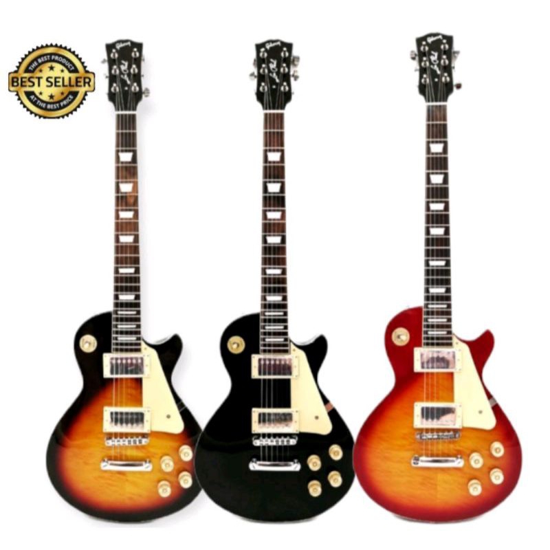 Jual gitar listrik Gibson les paul,Bonus peking kayu Dan kunci L ...