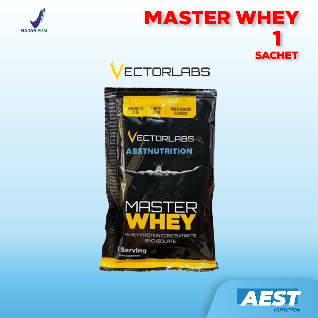 Jual Vectorlabs Master Whey Sachet 1 Serving Susu Protein Shake Isolate ...