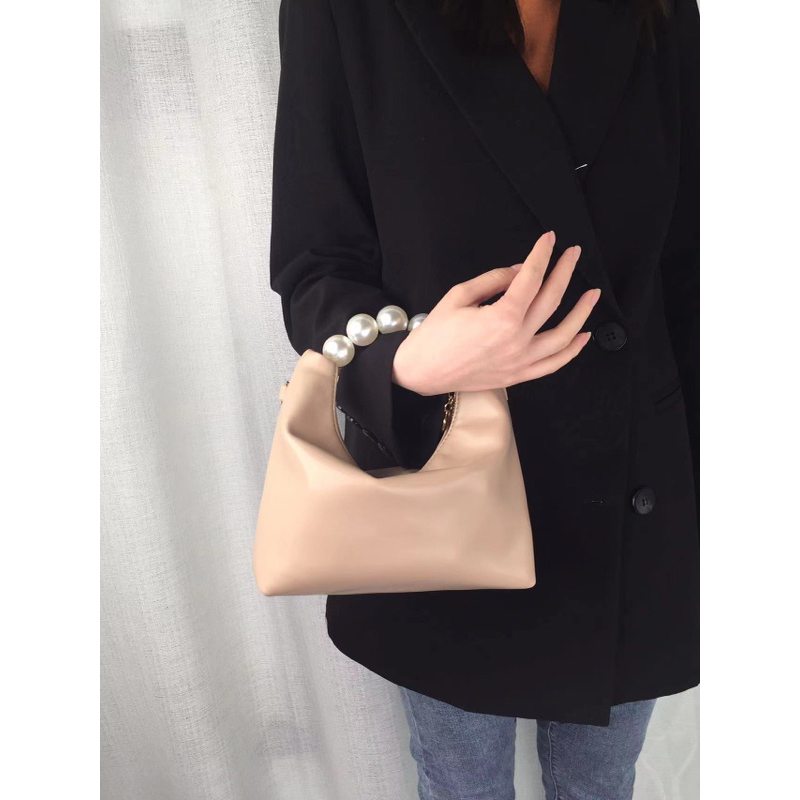 Jual Tas Selempang Kulit Wanita Tas Cewek Handbag Mutiara Rantai Mini ...