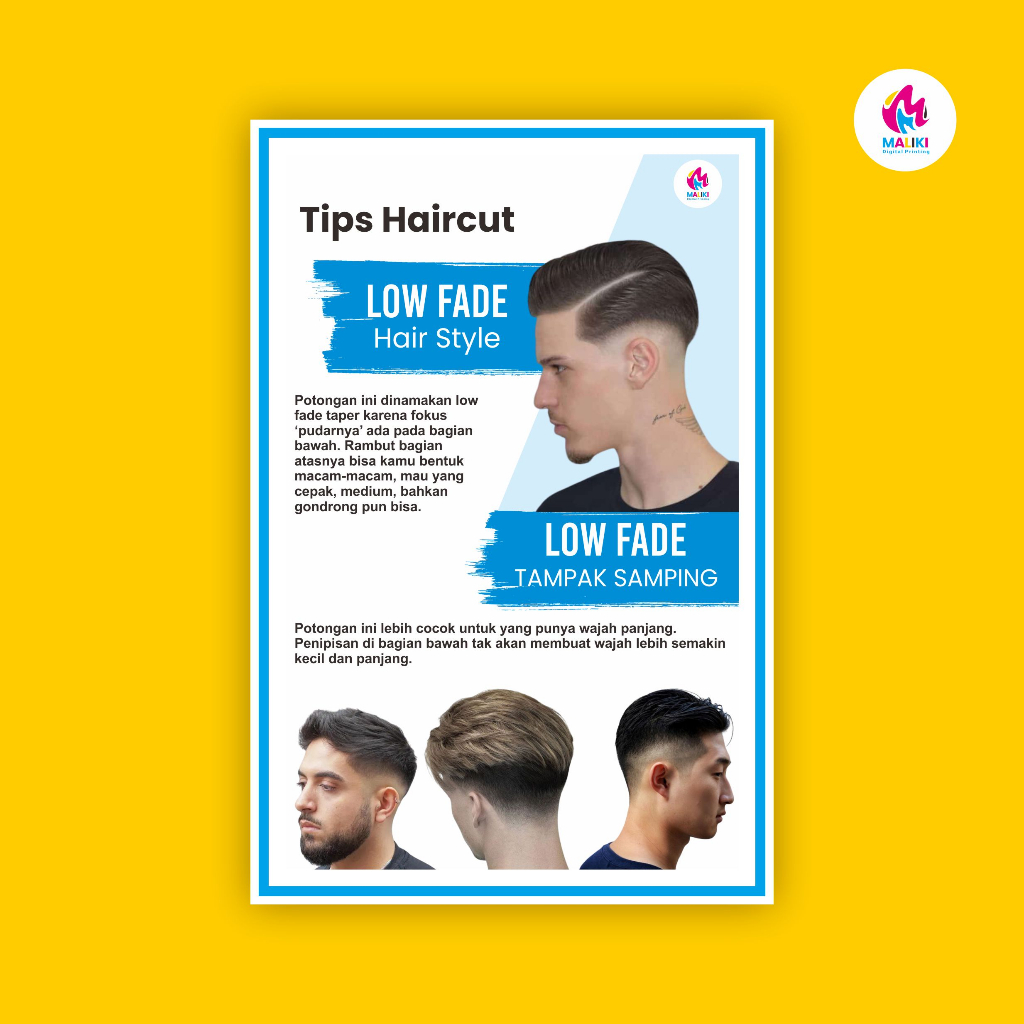 Jual Premium Poster Potong Rambut barbershop Kekinian Aesthetic ...
