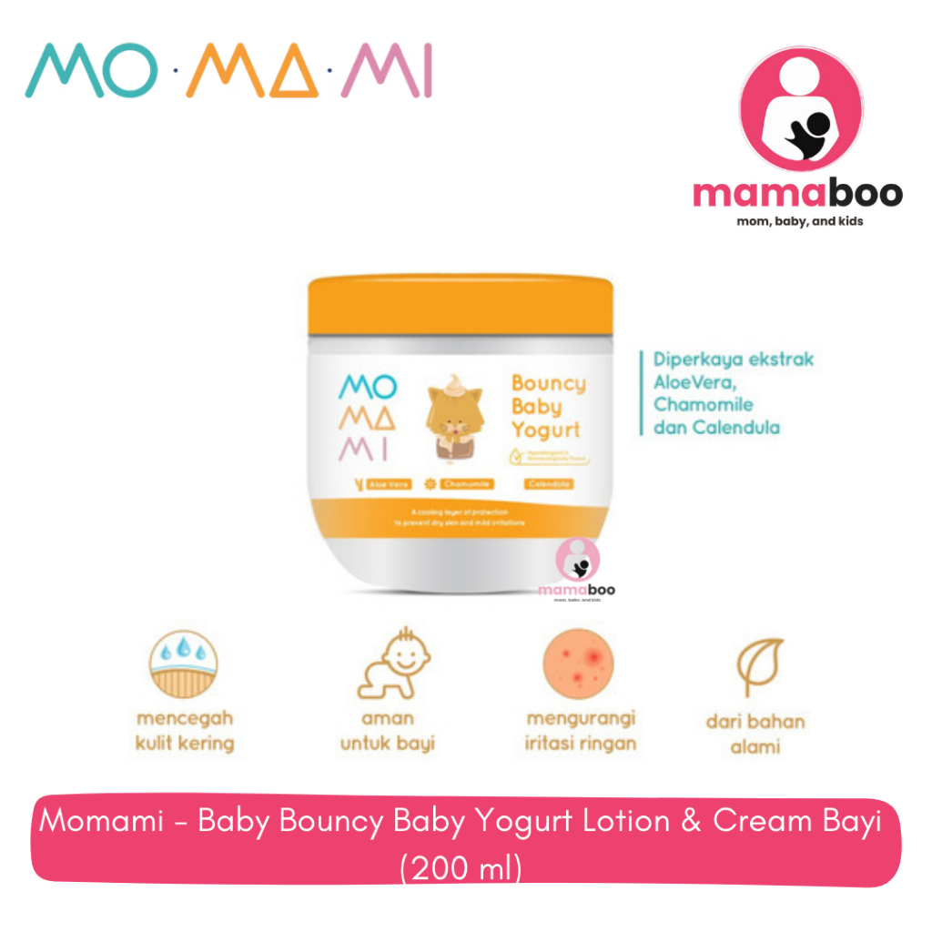 Jual Momami - Baby Bouncy Baby Yogurt Lotion & Cream Bayi (200 mL ...