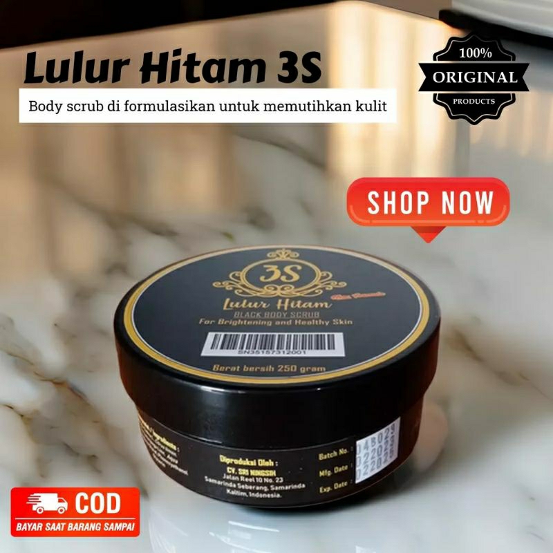 Jual LULUR HITAM 3S BPOM MENCERAHKAN KULIT DAN WAJAH MENGHILANGKAN ...