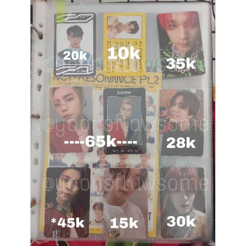 Jual PC NCT doyoung uc johnny id card johnny neo zone johnny arrival ...