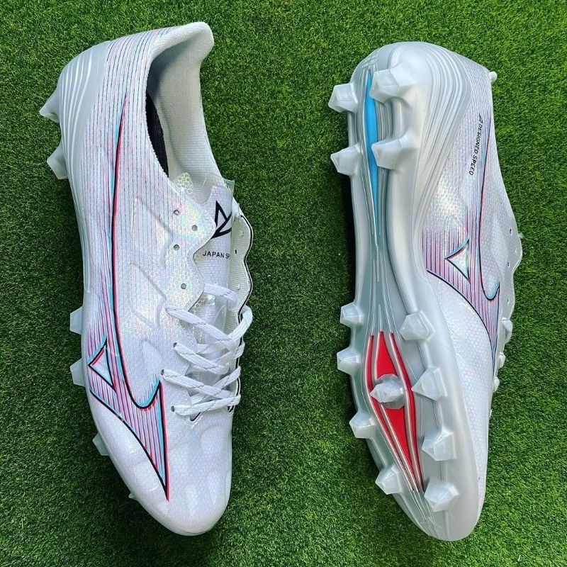 Jual Sepatu Bola Mizuno Alpha Made In Japan White Ignition Red FG ...