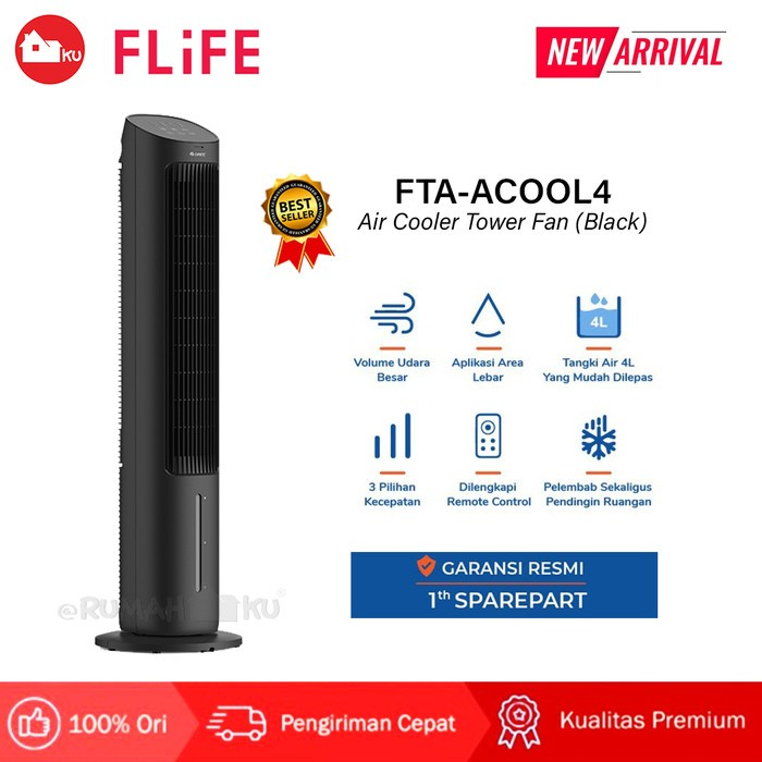 Jual AIR COOLER FLIFE FTA ACOOL 4 TOWER FAN AIR COOLER FTA-ACOOL4 | Shopee Indonesia
