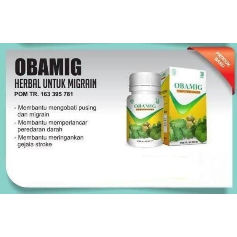 Jual herbal migren obamig | Shopee Indonesia