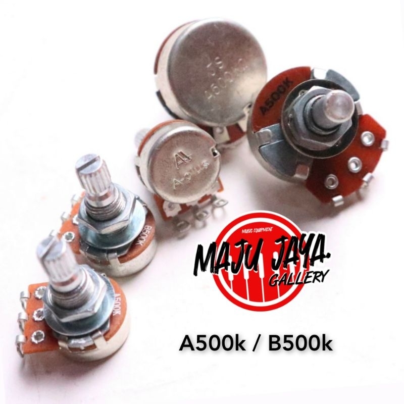 Jual potensio potentiometer gitar bass A500k B500k alpha korea or Aplus ...