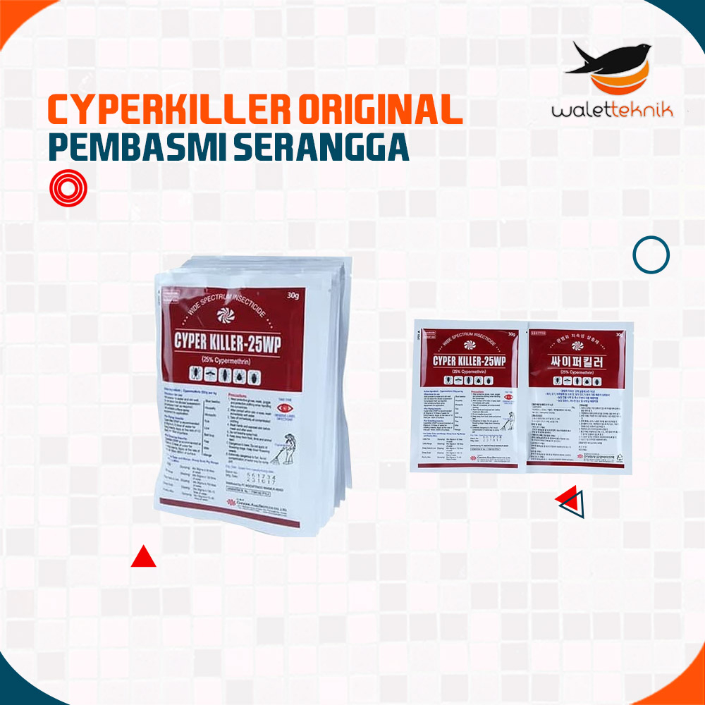 Jual Cyperkiller 25 WP 30gram 100% original/Pembasmi Serangga | Shopee ...