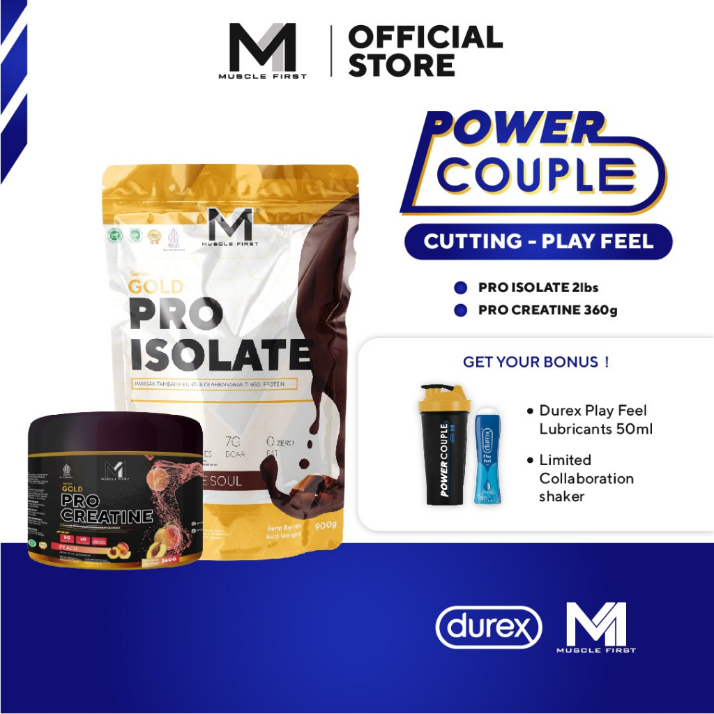 Jual [M1 x DUREX] Cutting Isolate 2lbs + Creatine 360gr - FREE Lube | Shopee Indonesia