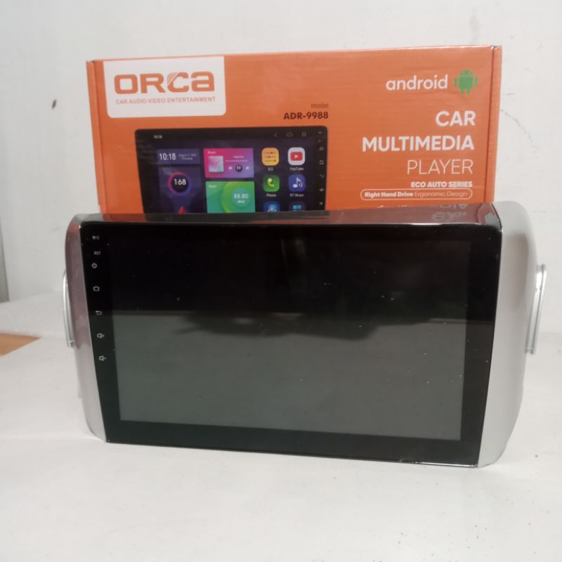 Jual head unit Android 9 inch orca ADR-9988 plus frame mobil Innova ...