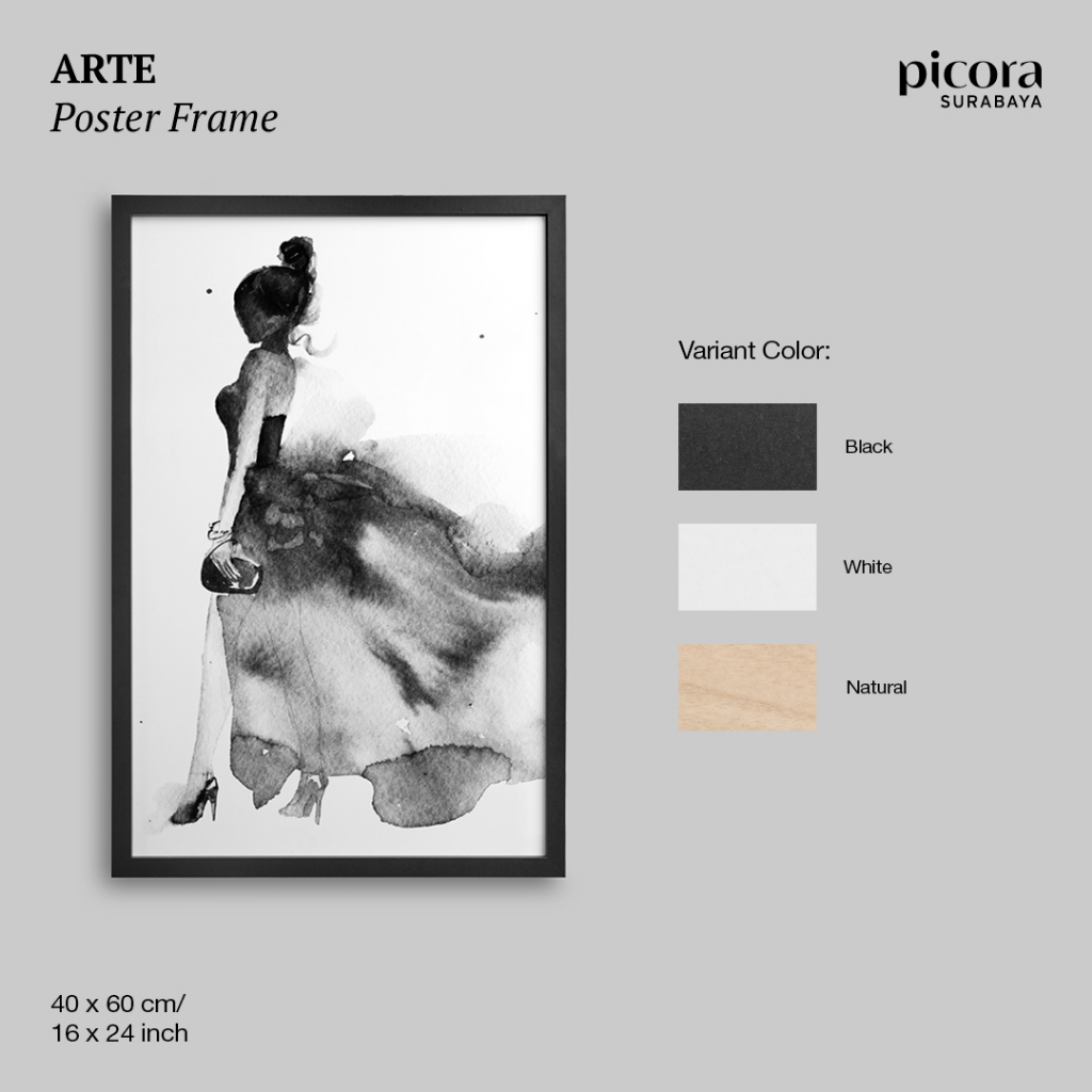 Jual [PICORA SURABAYA] ARTE Poster Frame 16R Plus 40x60cm Bingkai ...