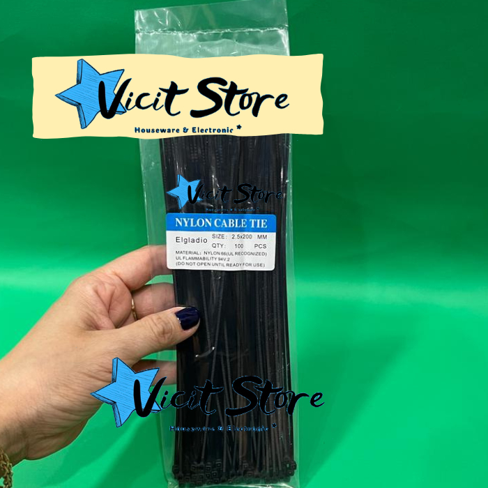 Jual Kabel Ties Hitam 10cm / 15cm / 20cm / 25cm / 30cm Harga 1pack isi ...