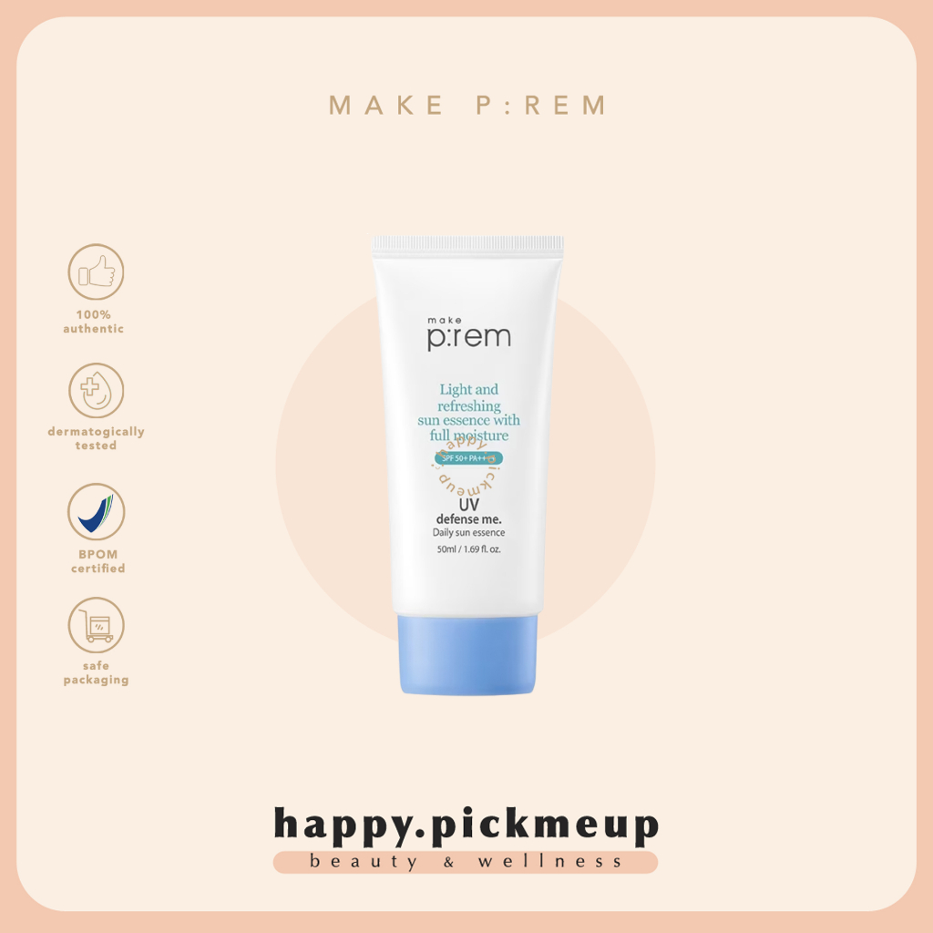 Jual [BPOM] Make P:Rem / Make Prem - UV defense me: Daily Sun Essence ...